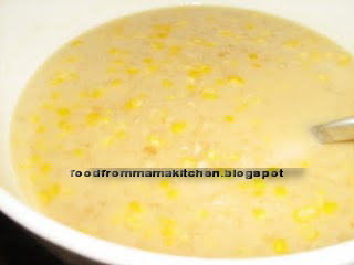 Food from Mama kitchen: BUBUR GANDUM JAGUNG..BEST IN THE WORLD..