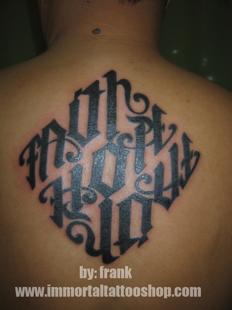 IMMORTAL TATTOO MANILA PHILIPPINES by frank ibanez jr.: ambigram tattoo ...
