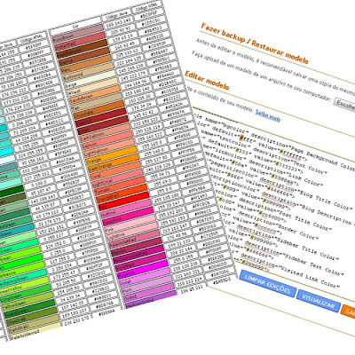 Tabela de códigos das cores ~ Rei Dos Arquivos - Downloads Completos