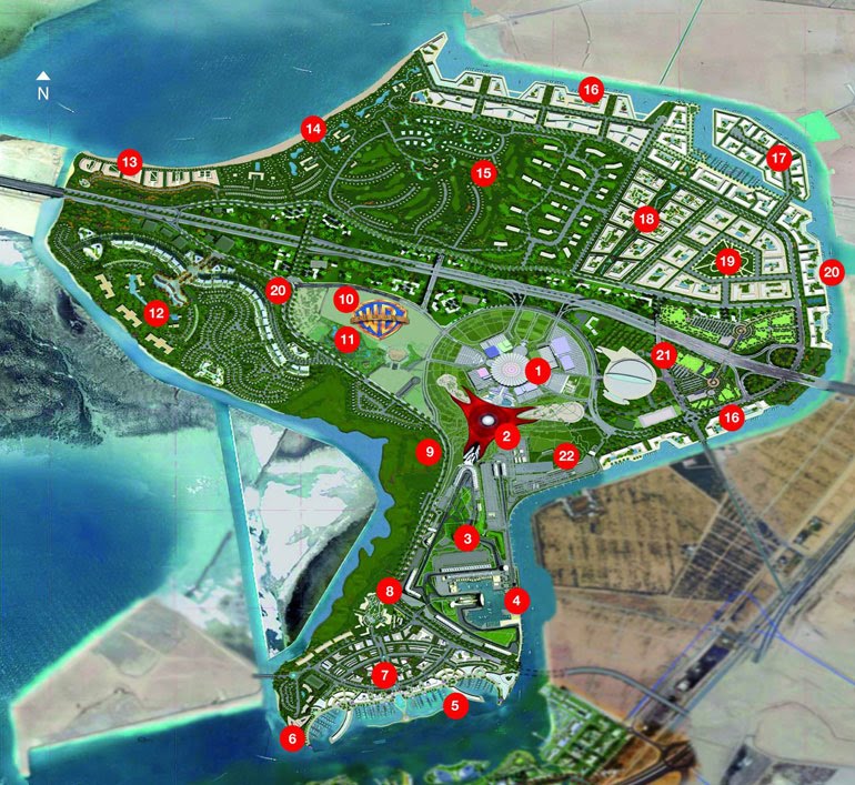 Карта ferrari world