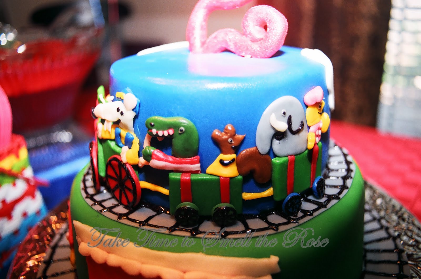 Take time to smell the rose: Ethan's Maisy Mouse Train 2nd Birthday Party!