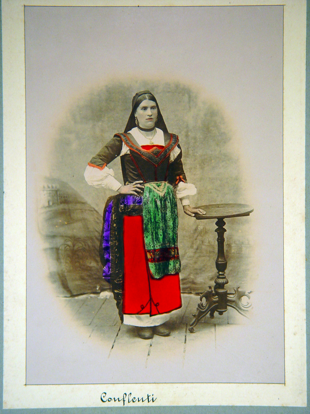 Dialetto Conflentese: Abbigliamento della pacchiana