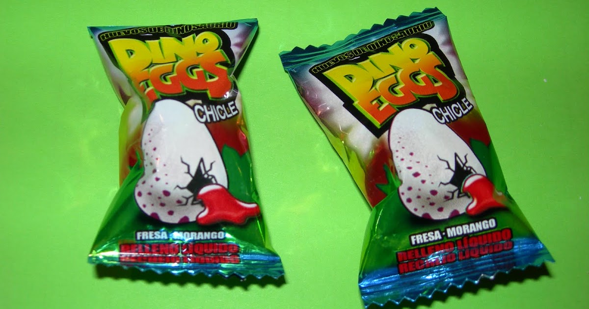 TIERRA DE DINOSAURIOS: Chicles de huevos de dinosaurios