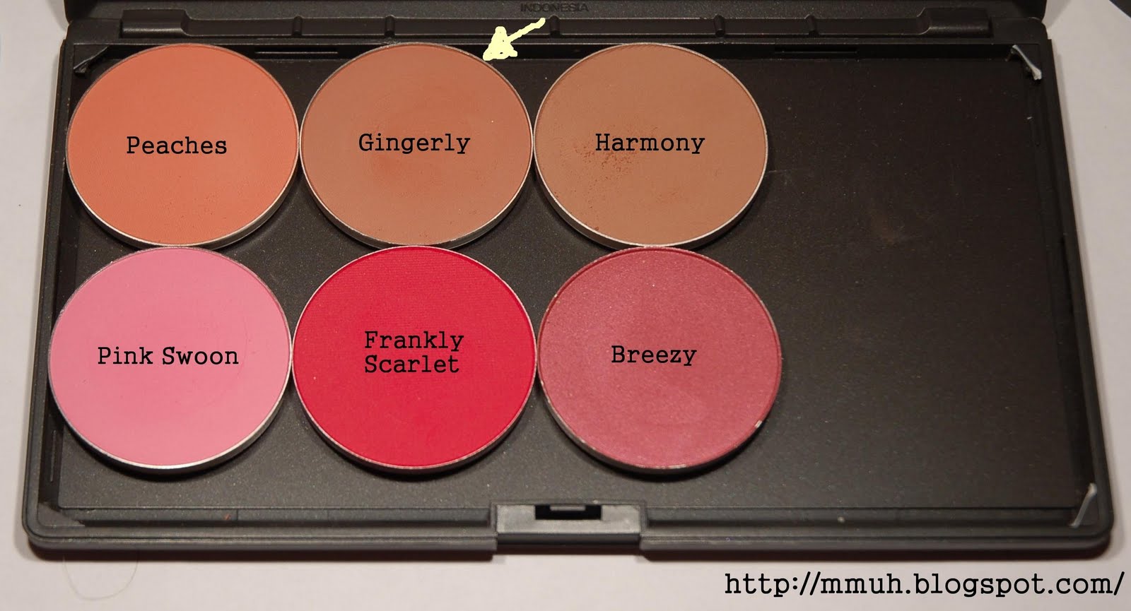 aboutMe(lanie): Swatch: MAC Blush - Gingerly