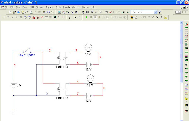Qneqt: Relay simulation in Multisim