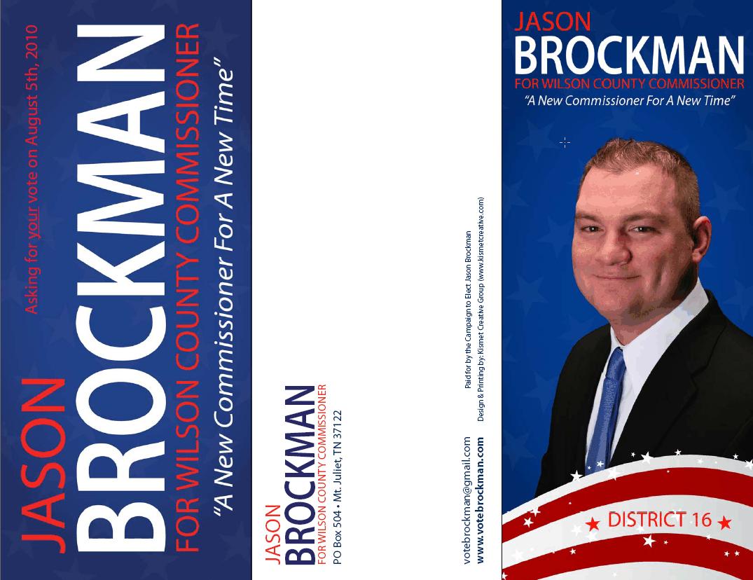 Elect Jason Brockman for Wilson County Commissioner