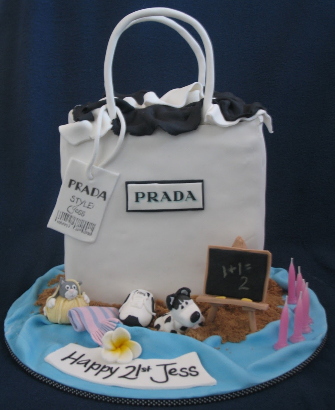 Blissfully Sweet: A Prada Bag cake for a 21st Birthday Gal