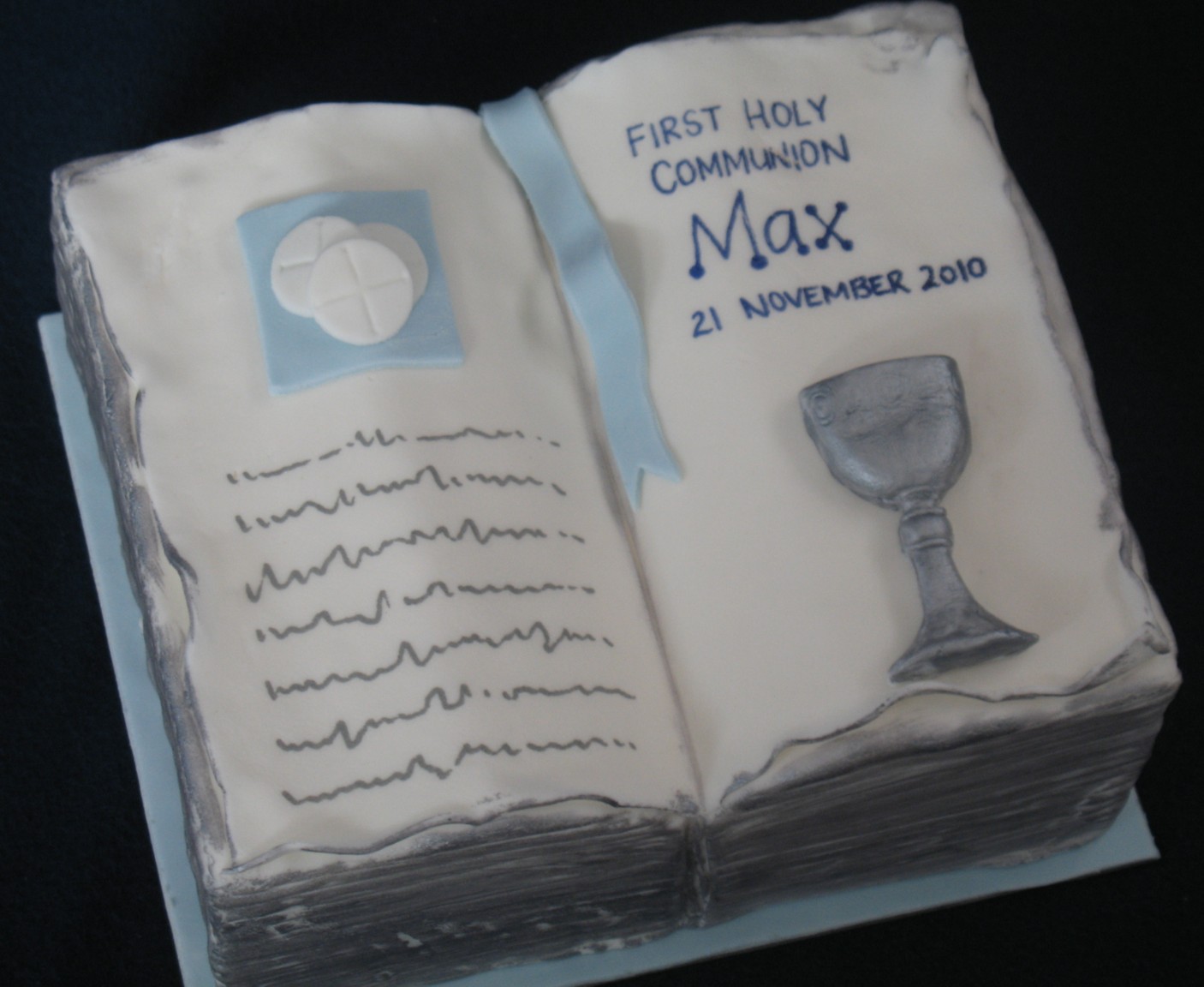 Blissfully Sweet: Open BIble Holy Communion Topper