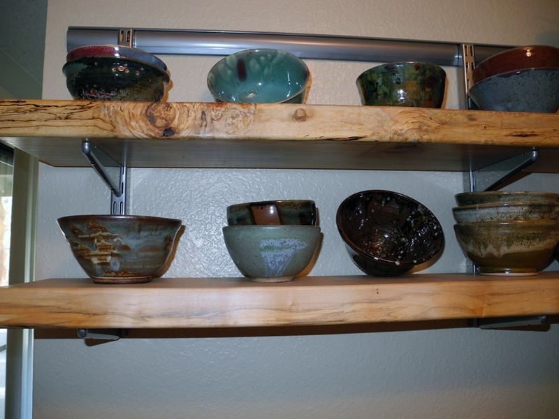 pas au-delà: Adventures in serious spalted maple shelving