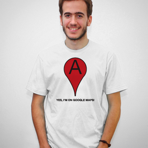 Creative Google Map t-shirt design
