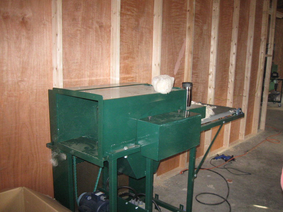 Fiber Millstress of 84 Alpacas: He just couldn't wait