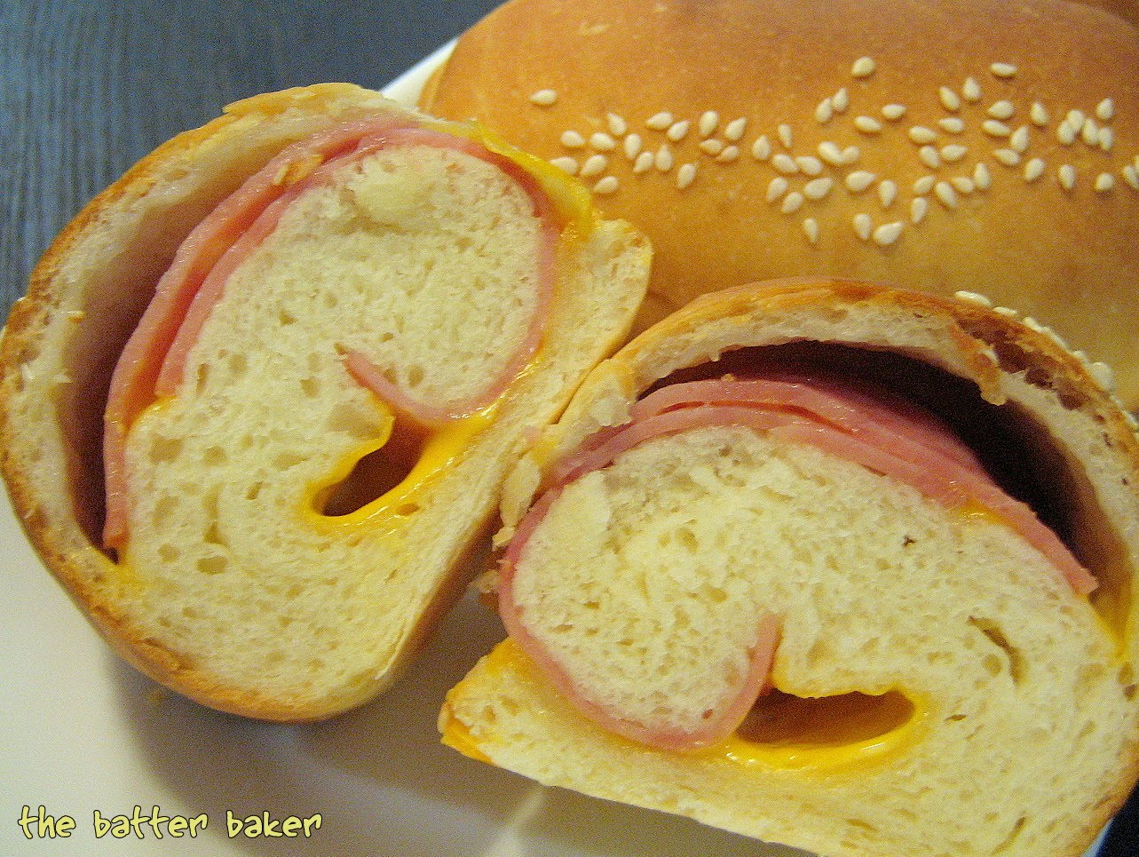 the batter baker: Ham & Cheese Rolls