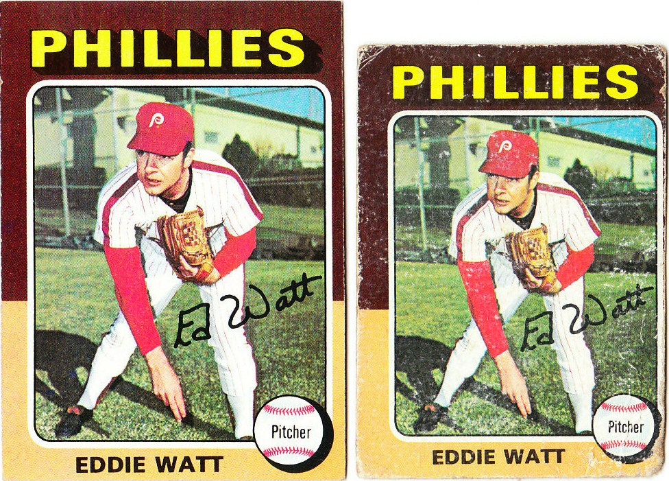 1975 Topps (it's far out, man): #374 - Eddie Watt
