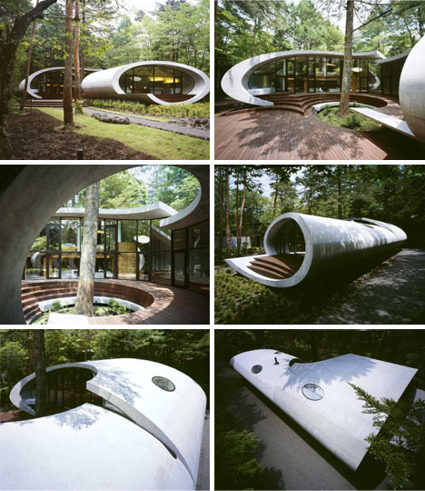 myxHOUSE: Shell House Design: Spectacularly Curved Architecture