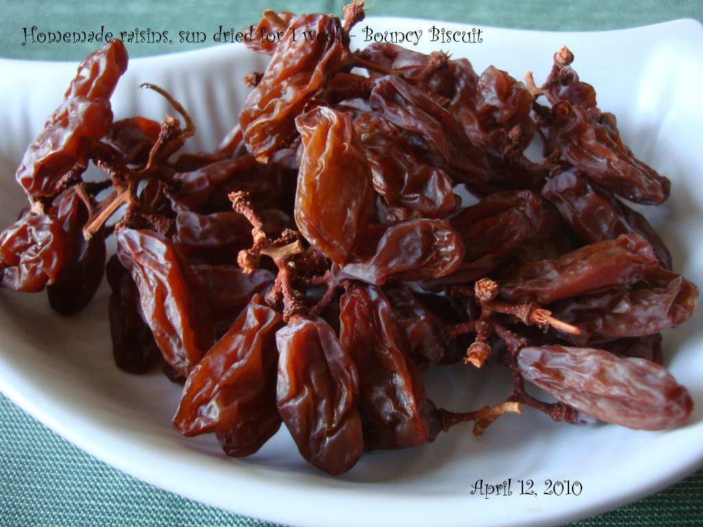 Home Cooking Experiment: Homemade sun-dried raisins