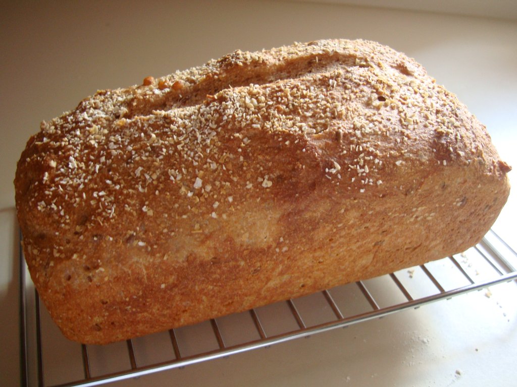 bread Baking Experiment: My 27th experiment: 100% whole wheat full loaf