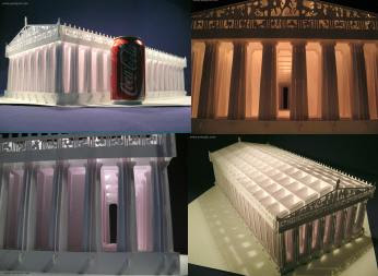 Athens' Parthenon Origami Pop Up Card | Papercraft Paradise ...