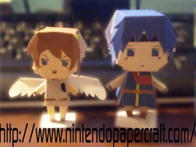 Chibi Pit & Ike Papercrafts | Papercraft Paradise | PaperCrafts | Paper ...
