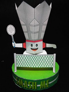 Smash Me: Shuttlecock Papercraft | Papercraft Paradise | PaperCrafts ...