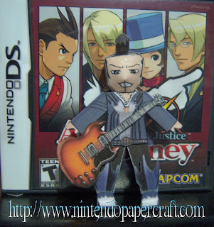 Ace Attorney Papercraft: Daryan Crescend | Papercraft Paradise ...