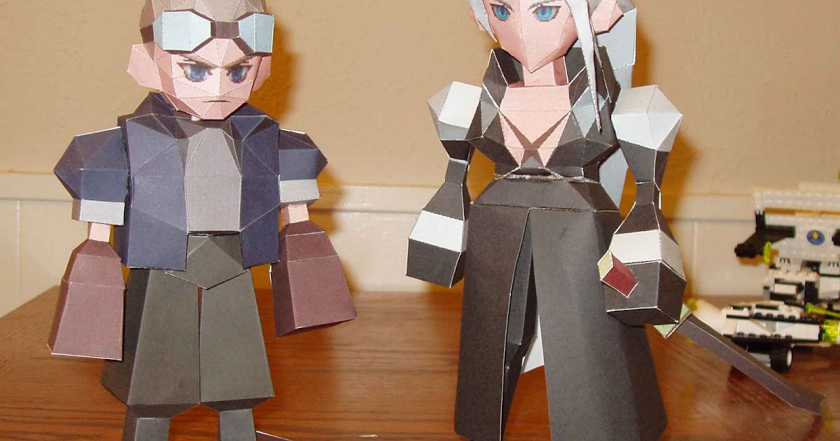 Final Fantasy Vii Stand Papercraft Papercraft Paradise Papercrafts | My ...