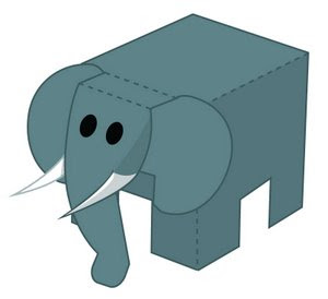 Pooon Elephant Papercraft | Papercraft Paradise | PaperCrafts | Paper ...