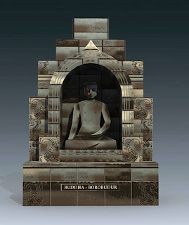 Buddha at Borobudur Temple Papercraft | Papercraft Paradise ...
