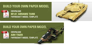 Army Papercraft: M1A1 Abrams Tank & ARH Tiger Helicopter | Papercraft ...