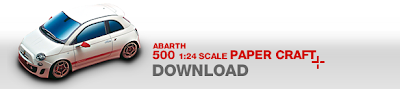 Abarth 500 Car Papercraft | Papercraft Paradise | PaperCrafts | Paper ...