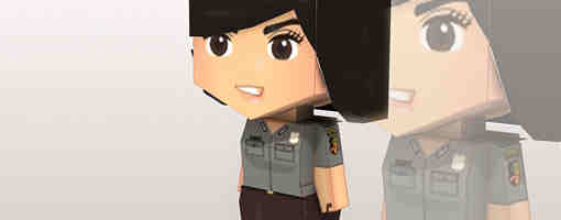 Police Woman Papercraft | Papercraft Paradise | PaperCrafts | Paper ...