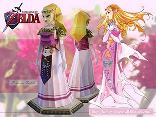 Ocarina of Time Princess Zelda Papercraft | Papercraft Paradise ...