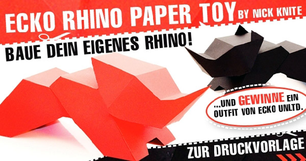 ECKO Rhino Papertoy Contest