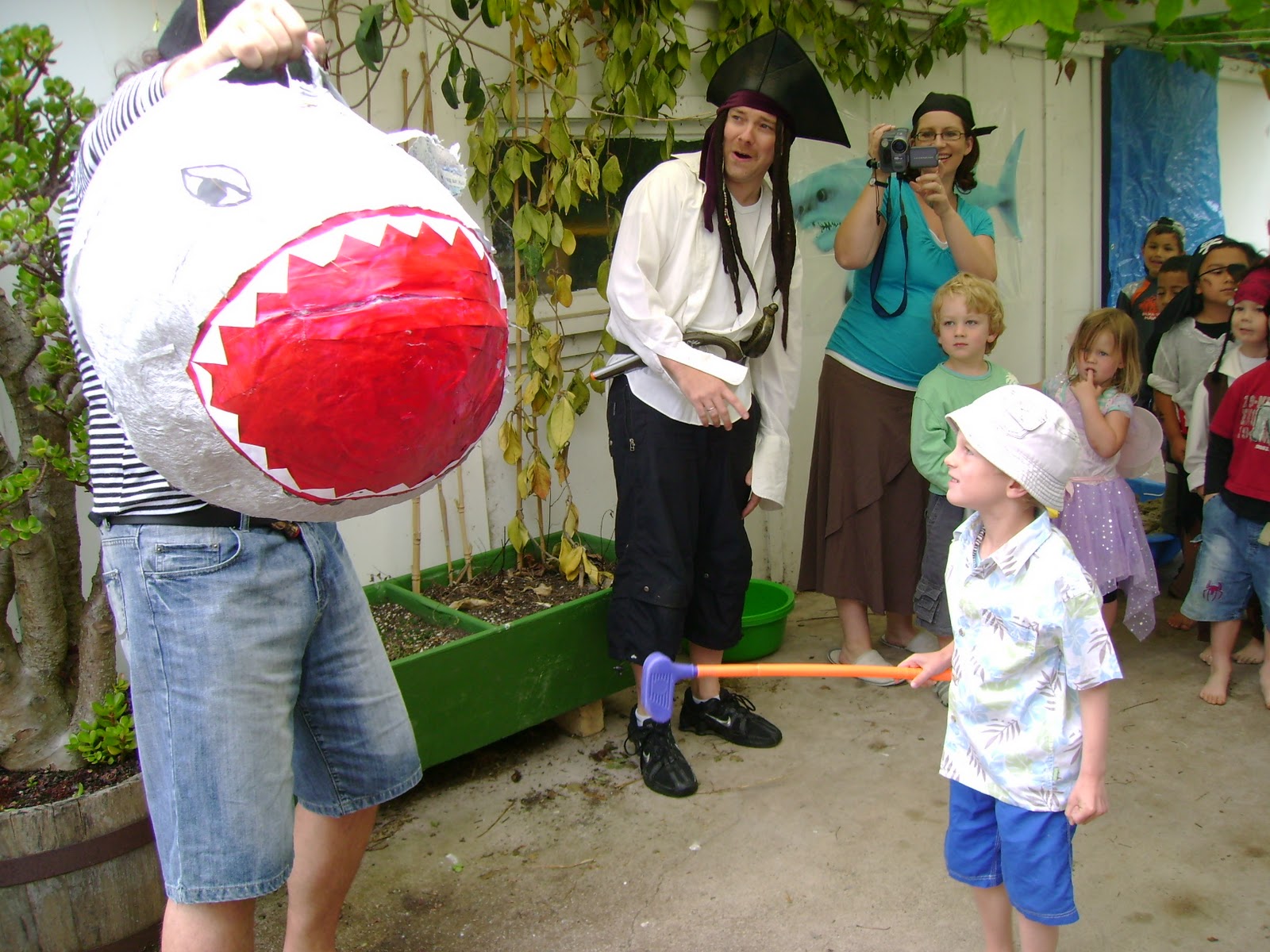 Great Fun etc: How to Make a Shark Pinata