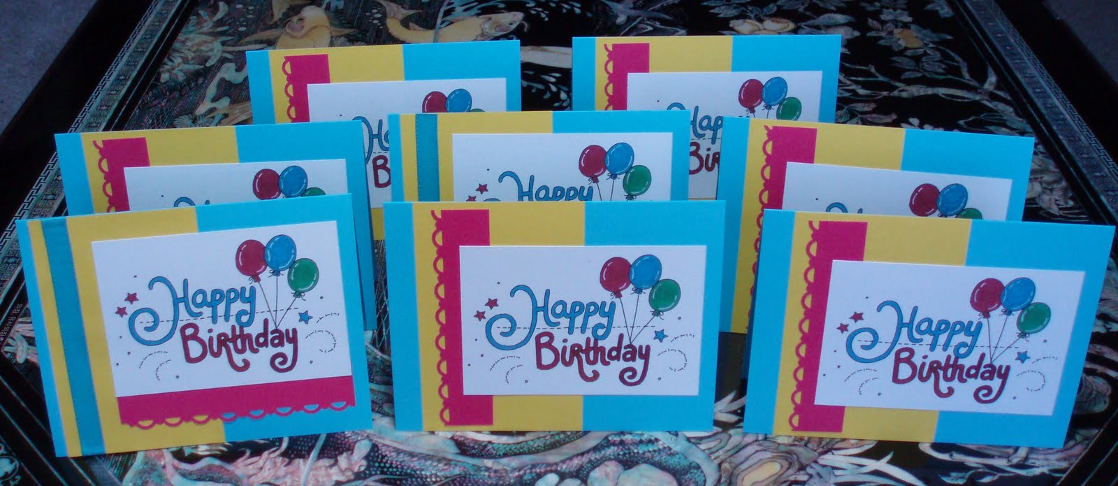 Seongsook's Creations: A Stack Happy Birthday Cards