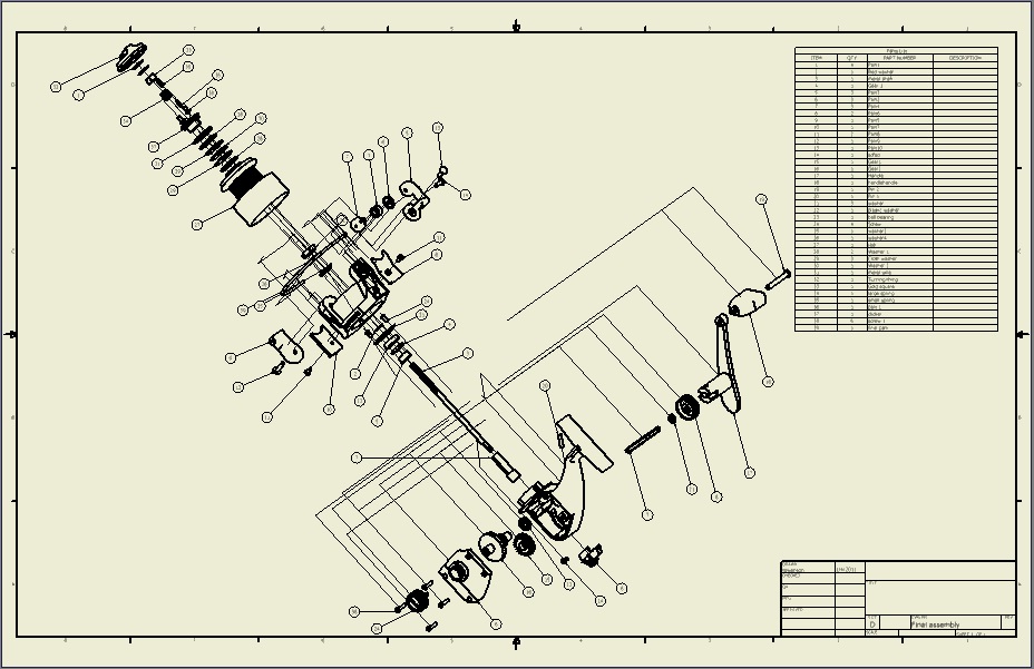 Swanson Engineering: First Exploded Assembly