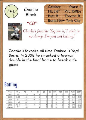 SFLOI: Softball For the Love Of It: SFLOI CARDS #30: Charlie Block