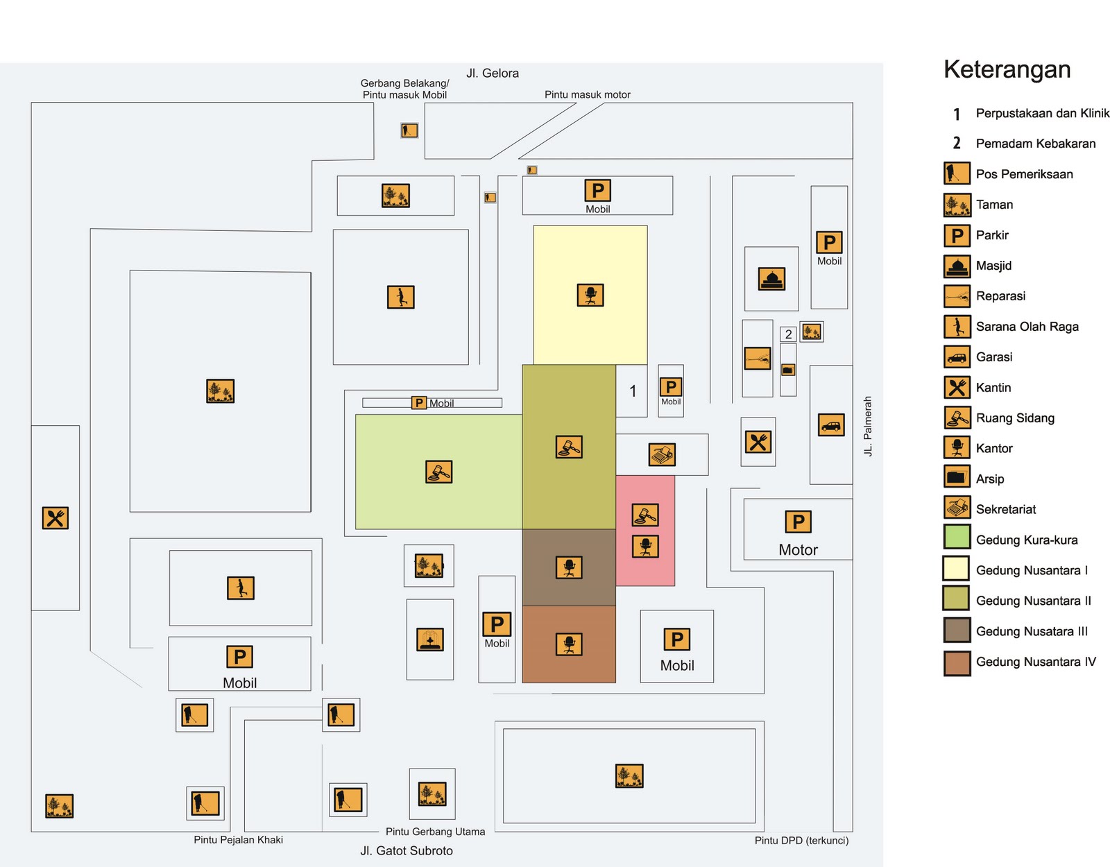 pusatparlemenindonesia: Denah DPR RI