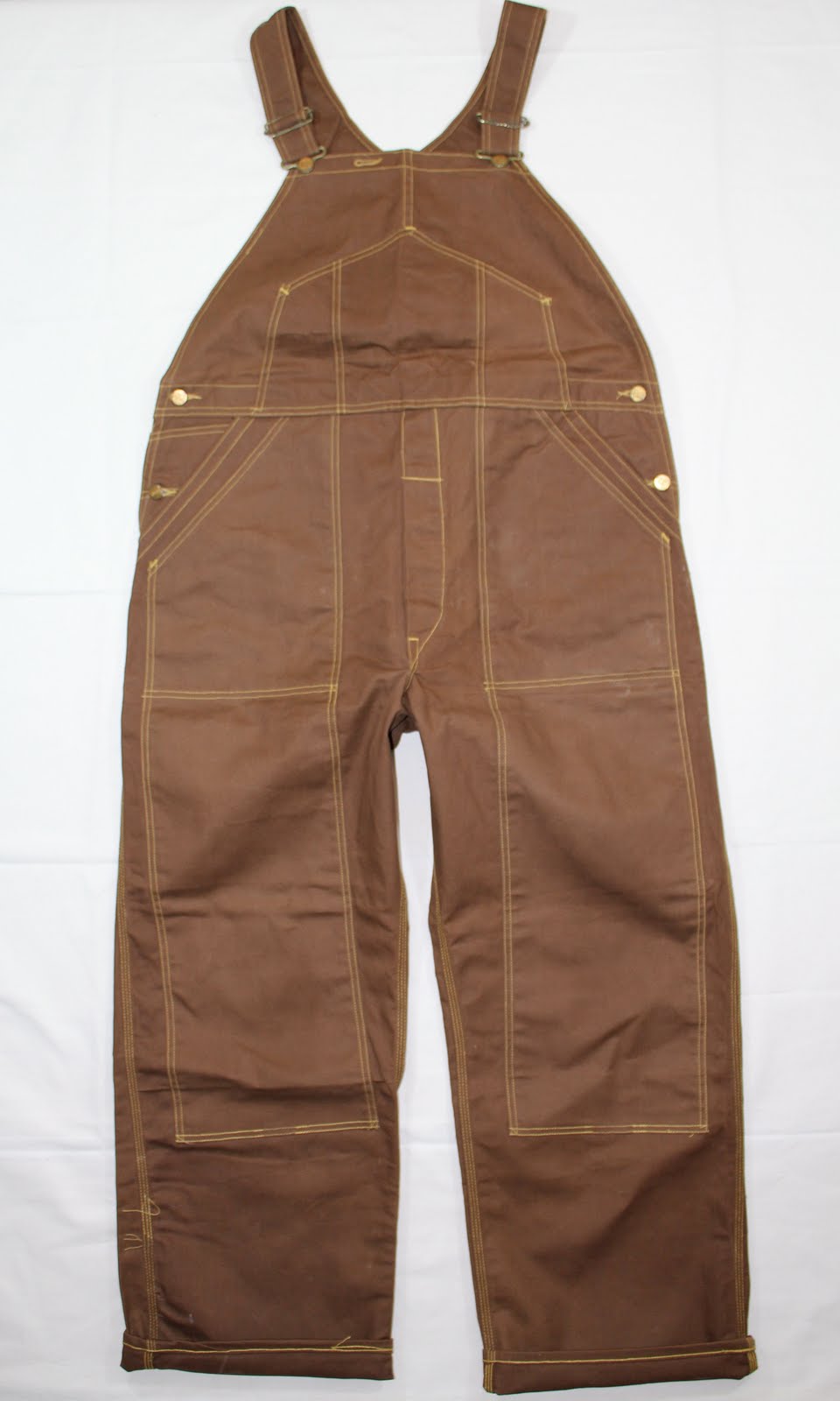 vintage workwear: Deadstock 1950’s Lee dark duck overalls