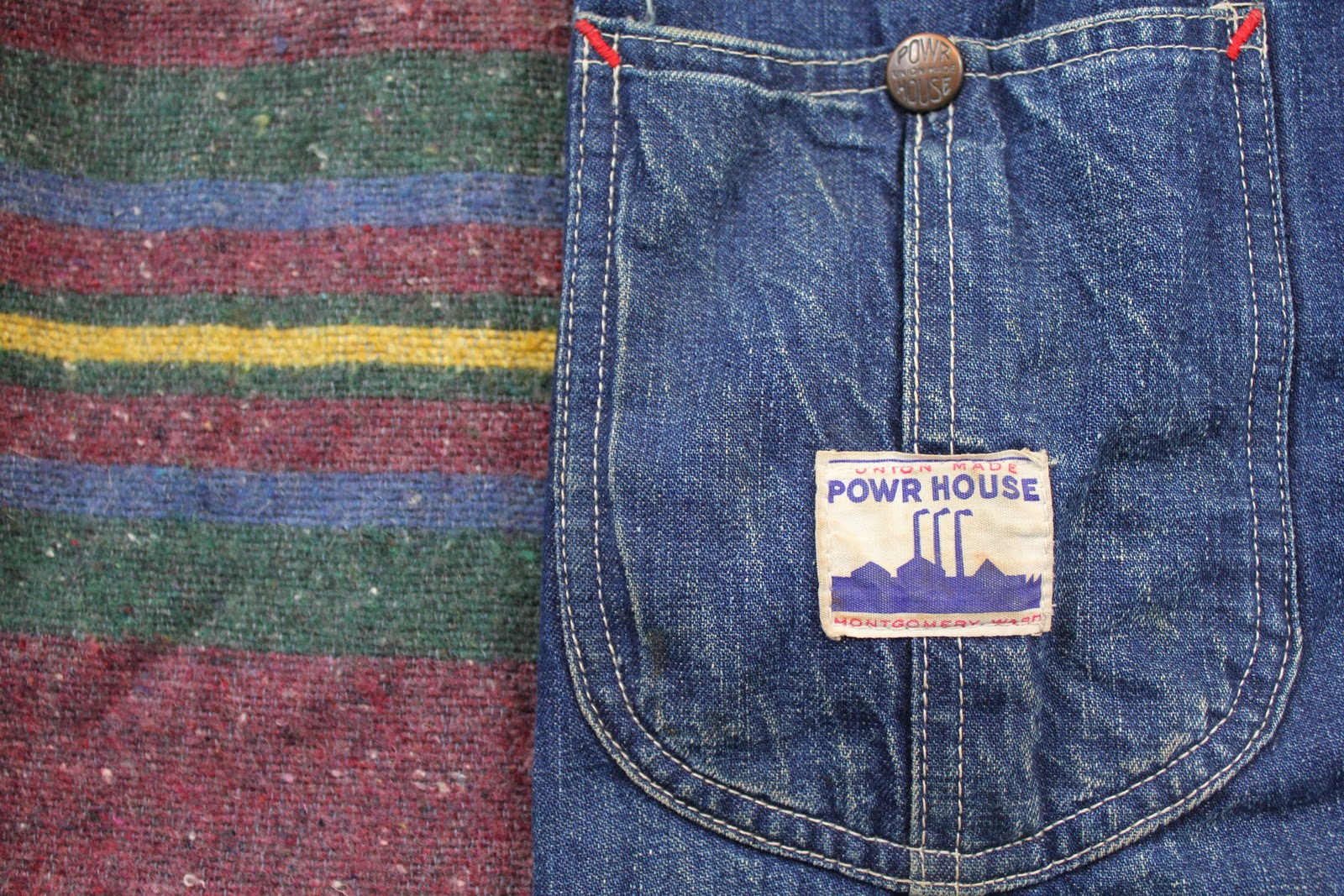 vintage workwear: Wool Blanket Lined Vintage Work Jackets