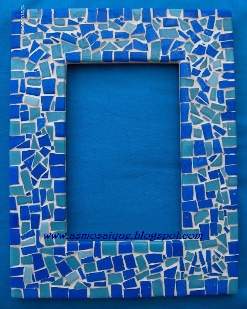 Atelier Asmosaique: Cadre photo (Ma toute première mosaïque 2005)