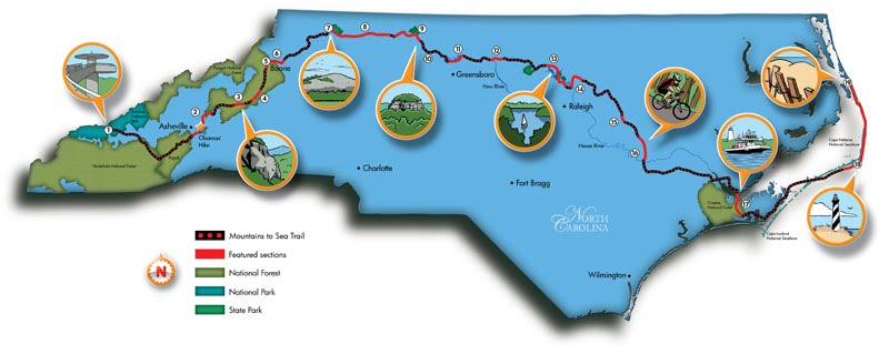Mountains To Sea Trail Interactive Map – QGWR