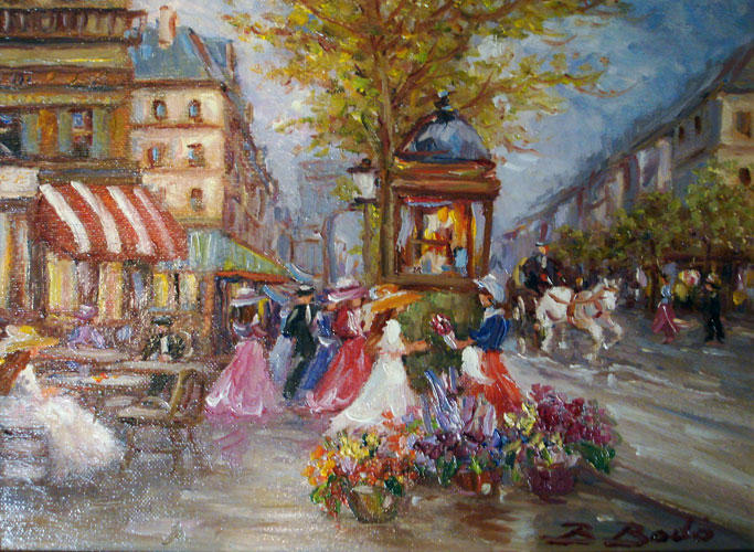 Red Baiduri: Landscape Painting by BELA BODO