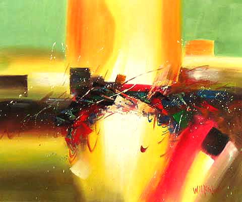 Red Baiduri: Abstract Paintings by Mandy Wilkinson