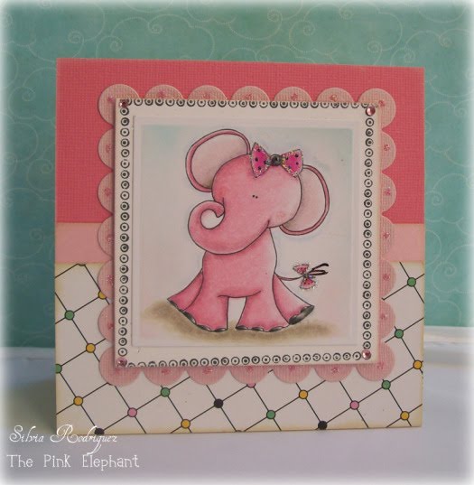The Paper Craft Studio: Ella ~ The Pink Elephant!