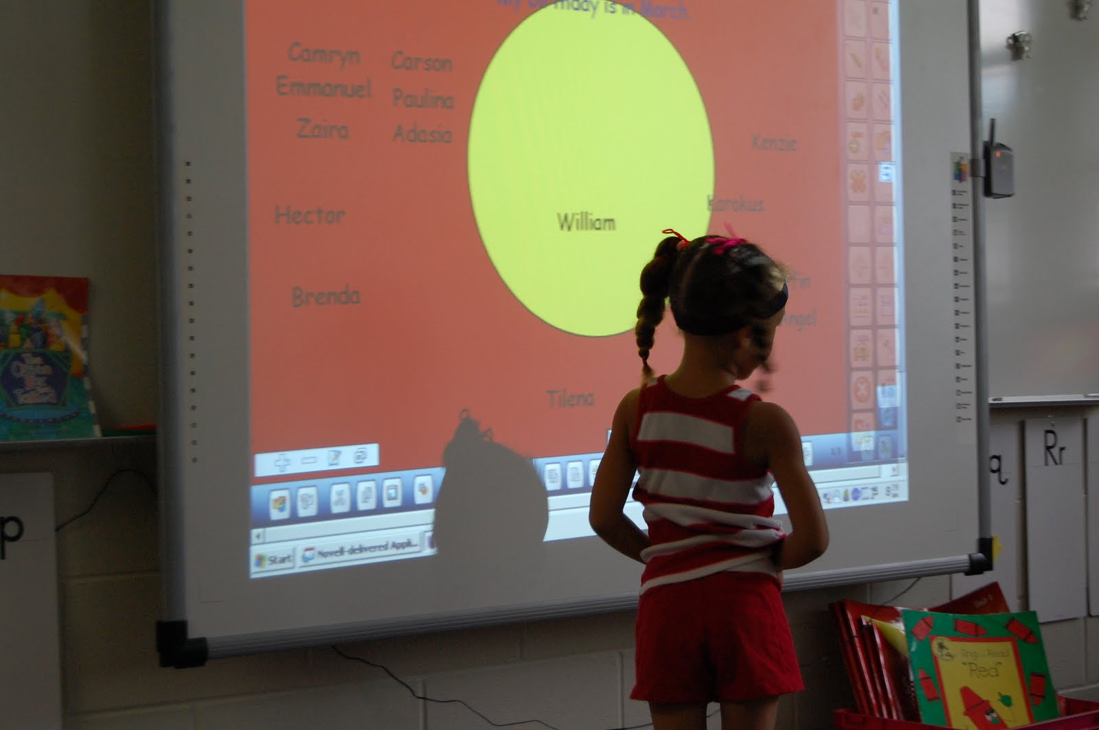 Katie Griffin's Blog: My students using the Interwrite board