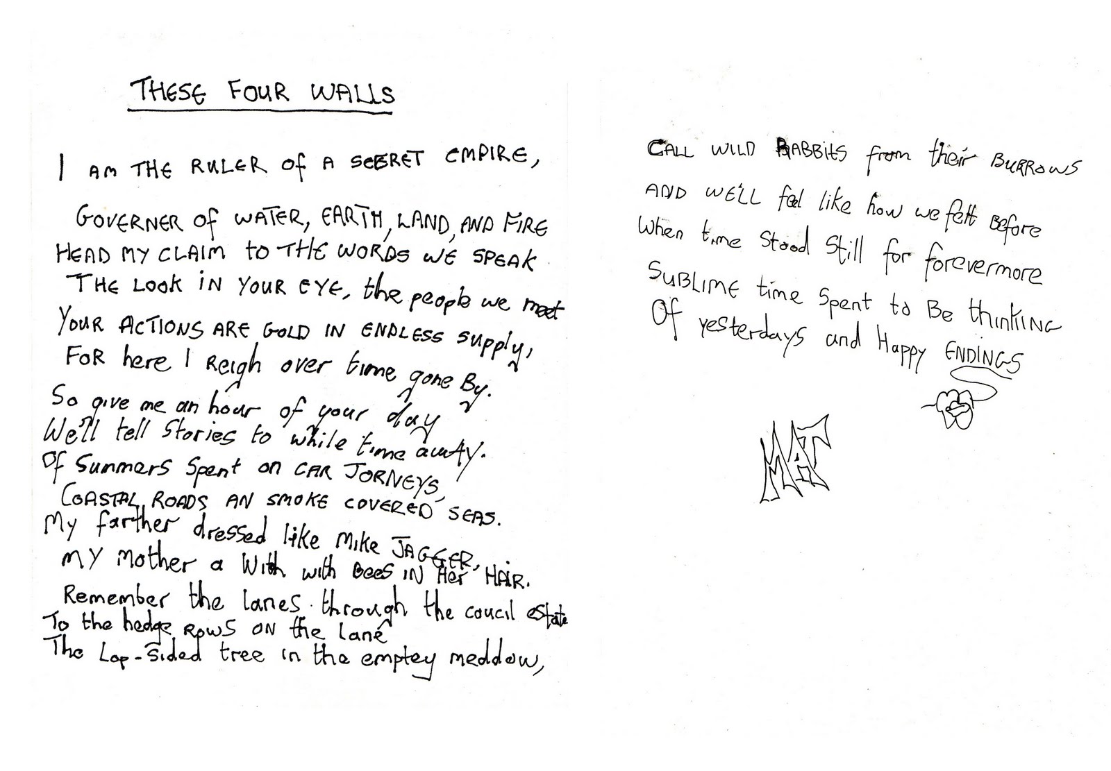 Henry Blackshaw Art: These Four Walls