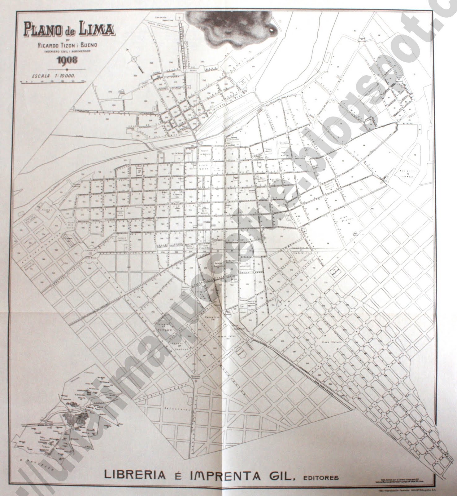 Una Lima Que Se Fue ...: Planos de Lima - 1613 1983