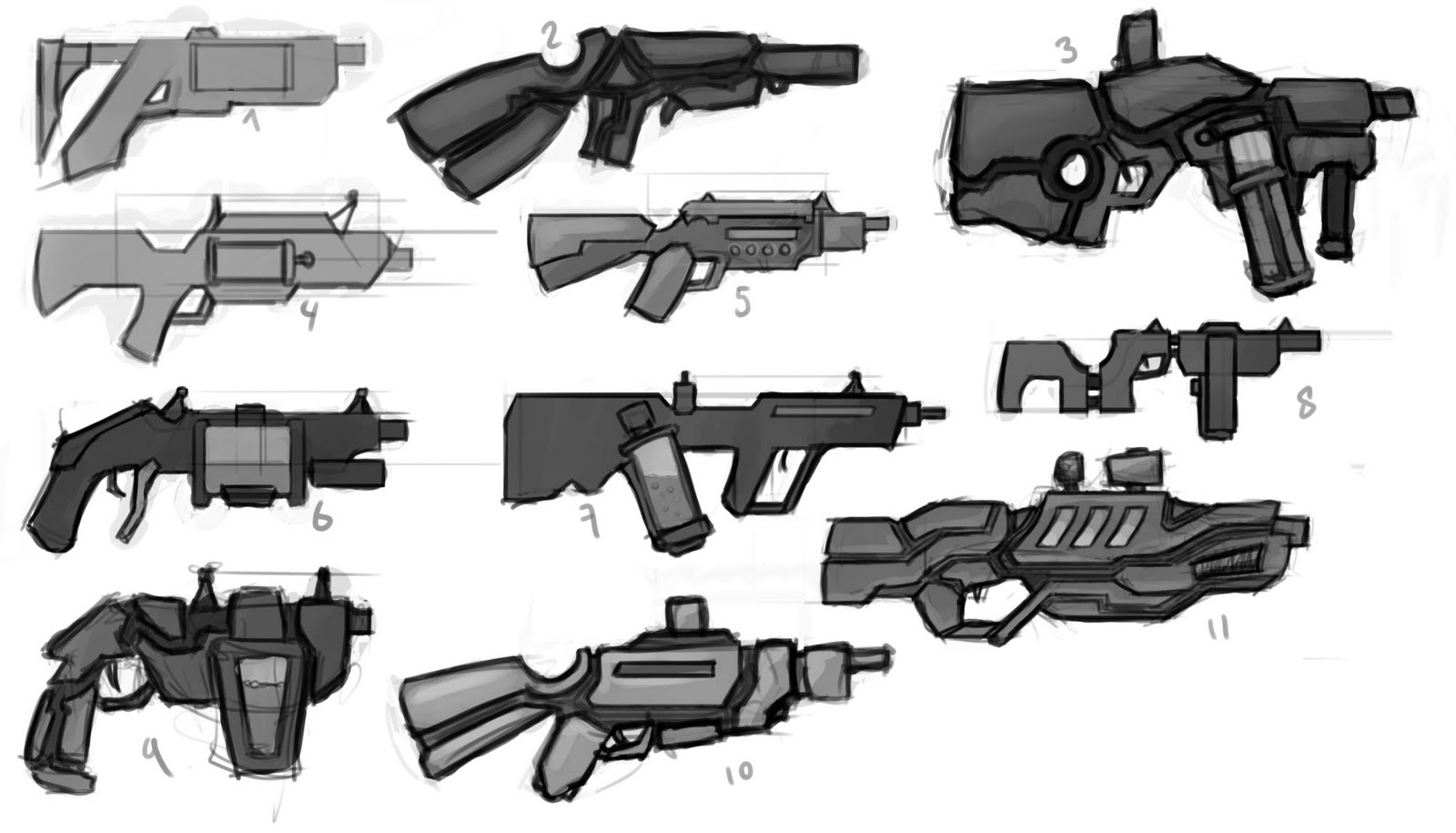 13 inches of fun: Weapon Concept art
