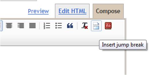 "Jump Break"... ciri baru daripada blogger... | "MANMA Site"