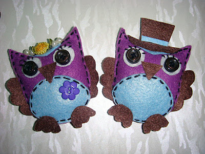 Pieces of Lin: Handmade felt fridge magnets